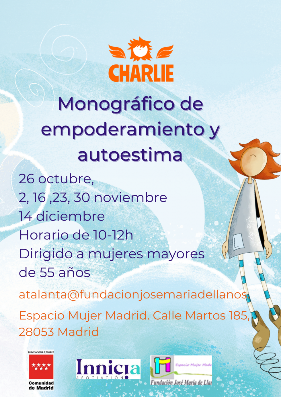 MÉTODO CHARLIE PARA EL EMPODERAMIENTO Y LA AUTOESTIMA - Espacio Mujer ...