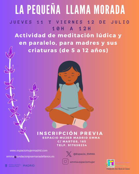 ESPECIAL: LA PEQUEÑA LLAMA MORADA - Espacio Mujer Madrid EMMA
